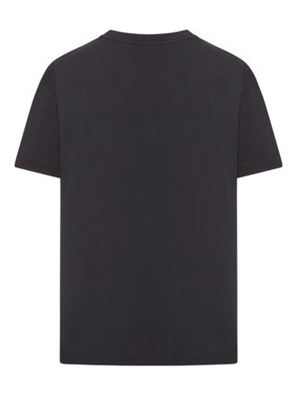 Palm Angels Curved Logo Reg Tee Noir Blanc Cass&eacute;