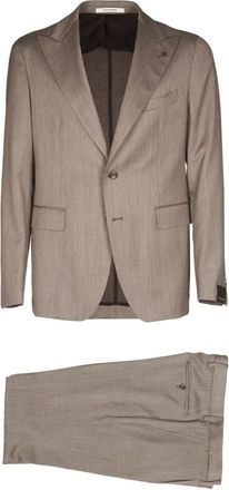 Tagliatore Homme, Costumes, Brun, Taille: M Single Breasted Suits