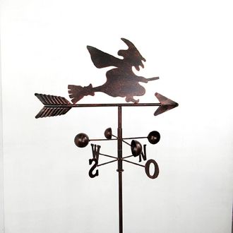 Goldbach Metall-Stecker Wetterhexe 39 x 25 x 133 cm, DKL. braun