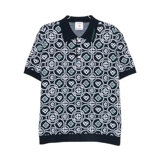 Casablanca Monogram Jacquard Polo - - Tops - Herren - Mehrfarbig - L