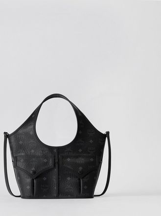 MCM Leni Shopper in Visetos BLACK VISETOS