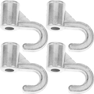 Valiclud 4 St&uuml;ck Kleiderstangenhalter aus Aluminiumlegierung Stabile Stangenhalterung ohne Bohren Multifunktional f&uuml;r Kleiderschrank Bad und Garderobe