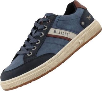 Mustang Jeans Baskets pour homme, bleu marine, 40 EU