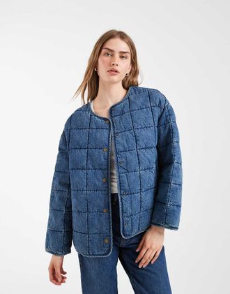 Levi's gesteppte Pufferjacke in Blau