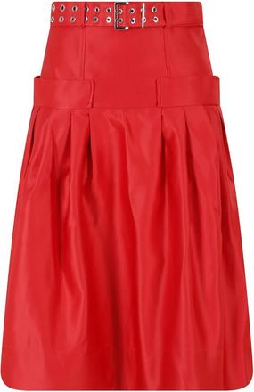 Ganni Femme, Jupes, Rouge, Taille: 38 FR Jupe en satin Duchesse