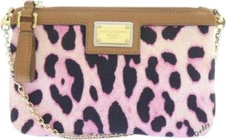 Dolce & Gabbana Sac bandouli&egrave;re en cuir doccasion - Femme - Pre-owned - Rose - Taille: ONE Size