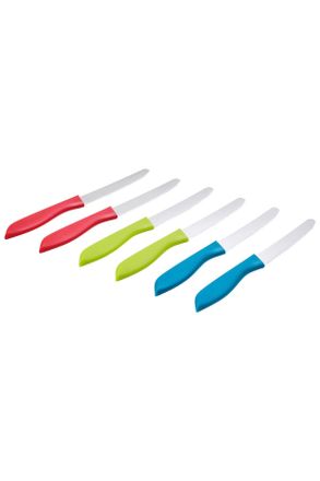 WMF Messerset Bunt, Kunststoff, 6-teilig, ergonomischer Griff, Kochen, K&uuml;chenmesser, Messersets