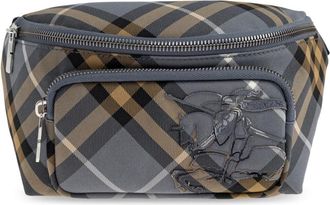 Burberry Homme, Sacs, Gris, Taille: ONE Size Petite sacoche de ceinture &agrave; carreaux