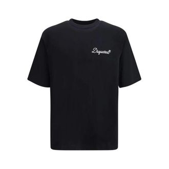 Dsquared2 S74Gd1525 D20106 Rundhals-T-Shirt - - Tops - Herren - Schwarzk - M