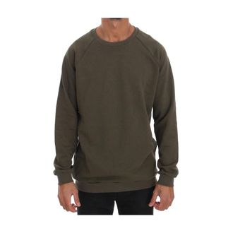 Daniele Alessandrini Homme, Sweatshirts et sweats &agrave; capuche, Vert, Taille: XL Pull ras du cou
