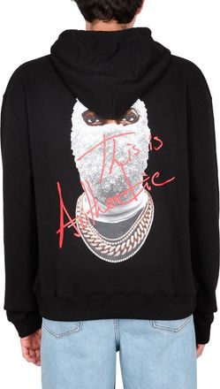 Ih Nom Uh Nit Logo-Print Hooded Sweatshirt - Black