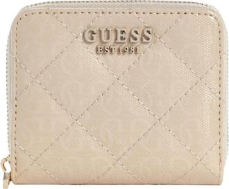 Guess Laurel SLG Small Zip Around - - Accessories - Damen - Beige - ONE SIZE
