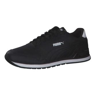 Puma Unisex ST Runner v2 Full L Low-Top Trainer, Puma Black-Puma Black-Puma White, 37.5 EU