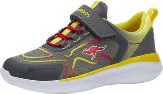 Kangaroos Unisex Kinder Kq-phara Ev Sneaker, Steel Grey Lemon Chrome, 33 EU