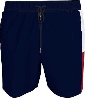 Tommy Hilfiger Short de Bain Homme Medium Drawstring avec Cordon de Serrage, Bleu (Desert Sky), XXL