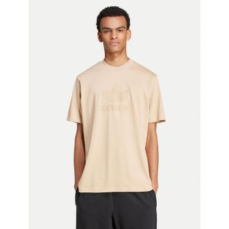 adidas T-Shirt Mono IX6747 Beige Regular Fit