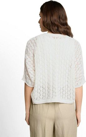 Tom Tailor Strickjacke (1-tlg) Lochmuster