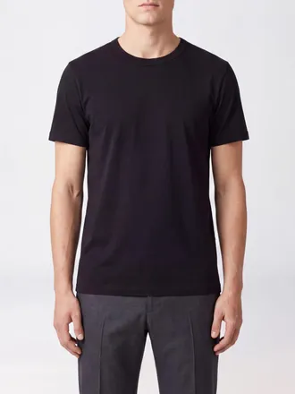 Tom Ford T-shirt &agrave; col rond en coton stretch avec manches courtes et ourlet droit