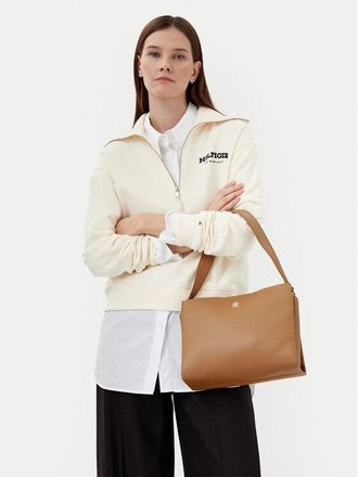 Tommy Hilfiger Handtasche Th Legacy Med Satchel AW0AW17173 Braun