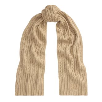 Ralph Lauren &Eacute;charpe Cor Cbl - Femme - Accessoires - Beige - Taille: ONE Size