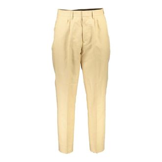 GANT Homme, Pantalons, Beige, Taille: L Pantalon Homme Beige 4 Poches Crochet et Fermeture &Eacute;clair Logo