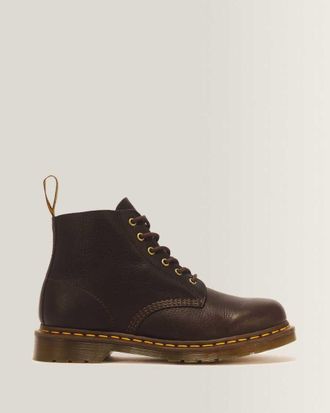 Dr. Martens 101 Ub 6-&Ouml;sen Ambassador Leder Schn&uuml;rstiefel in Braun, Gr&ouml;&szlig;e: 36