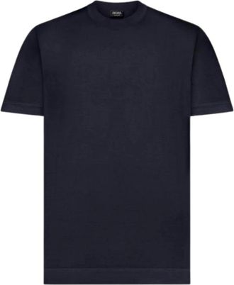 Ermenegildo Zegna Homme, Tops, Bleu, Taille: XL T-Shirt Manches Courtes