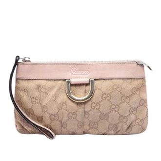 Gucci Pochette Vintage en Toile Pre-owned - Femme - Pre-owned - Beige - Taille: ONE Size