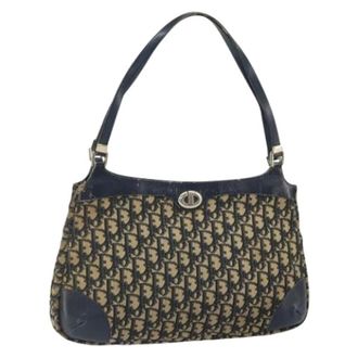 Dior Pre-owned Toile sacs-dior - Femme - Pre-owned - Bleu - Taille: ONE Size