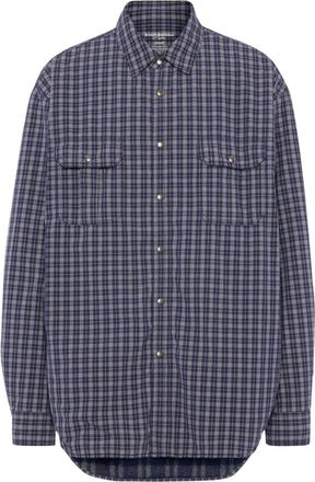 Maison Margiela Homme, Chemises, Bleu, Taille: L Chemise Rembourr&eacute;e R&eacute;versible
