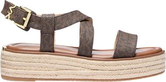 Michael Kors Femme, Chaussures, Brun, Taille: 40 EU Lynn Espadrille Sandal