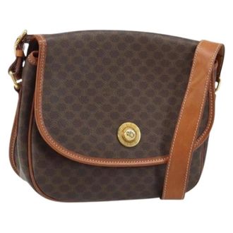 Celine Sac bandouli&egrave;re Vintage Macadam Pre-owned - Femme - Pre-owned - Brun - Taille: ONE Size