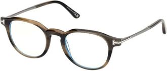Tom Ford Homme, Accessoires, Brun, Taille: 49 MM Ft6125B Eyeglasses