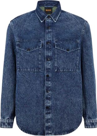 HUGO BOSS Jeansjacke f&uuml;r Herren (Marine)
