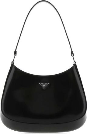 Prada Hobo Bags - Cleo Brushed Shoulder Bag - Gr. unisize - in Schwarz - f&uuml;r Damen