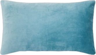 Pad Kissenhülle, Kissenbezug - Elegance - Samt - 100% Polyester - Farbe: Aqua/Blau - 25 x 50 cm
