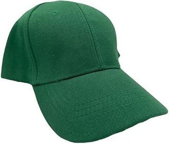 Migura Casquette verte pour homme et femme, lisse, réglable, baseball, course, sport, randonnée, visière de protection, style vintage et décontracté, pour ad