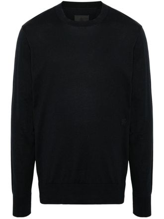 Givenchy pull en maille fine à col rond - Bleu