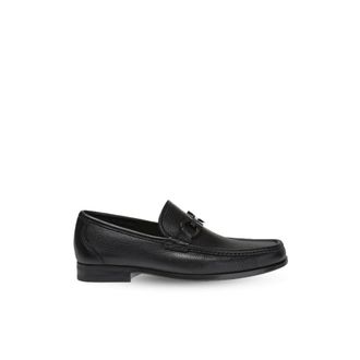 Ferragamo Homme, Chaussures, Noir, Taille: 39 1/2 EU Mocassins Grandioso en cuir