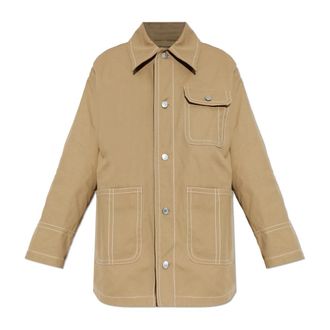 Ami Jacke mit Taschen - - Jackets - Damen - Beige - S