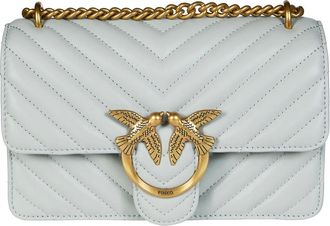 Pinko Pinko, Femme, Sacs, Gris, Taille: ONE Size Love ONE Mini DC Sheep Nappa