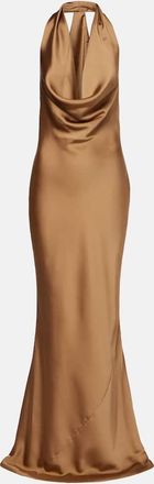 Norma Kamali Robe longue en satin