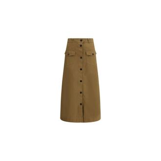 Saint Laurent Damen, R&ouml;cke, Braun, SGr&ouml;&szlig;e