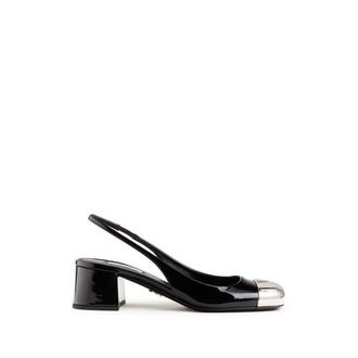 Prada Escarpins &agrave; bride arri&egrave;re en cuir