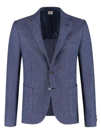 Borrelli Napoli blazer à simple boutonnage - Bleu