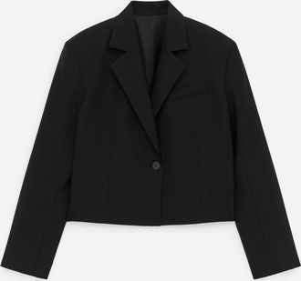 Arket Kurzer Wollblazer -Schwarz