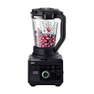 Braun Blender Triforce Power Blender JB 9040 avec carafe triple angle, 10 réglages de vitesse manuels, moteur de 1600 W, facile à nettoyer, noir