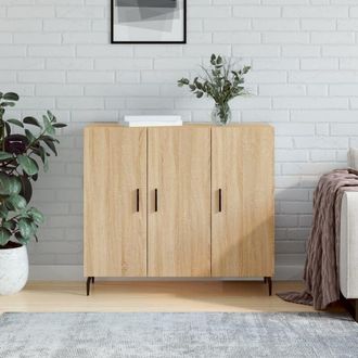 vidaXL Buffet ch&ecirc;ne sonoma 90x34x80 cm bois ding&eacute;nierie