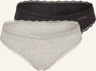 Calvin Klein 2er-Pack Slips Cotton Stretch grau