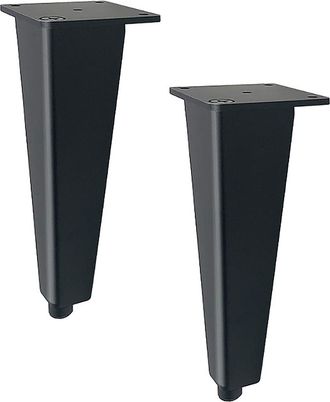 Generic 2 St&uuml;ck Metall-M&ouml;belf&uuml;&szlig;en, Verstellbare Quadratische Schrankbeine, Verdicktes Aluminium, Robuste Tisch Stuhlbeinverl&auml;ngerungen, Mit Fu&szlig;schutzkappe(Sch